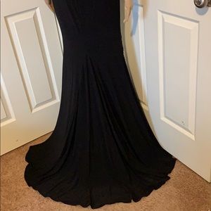 bebe | Dresses | Bebe Long Gown Black And Gold Dress Prom Formal | Poshmark